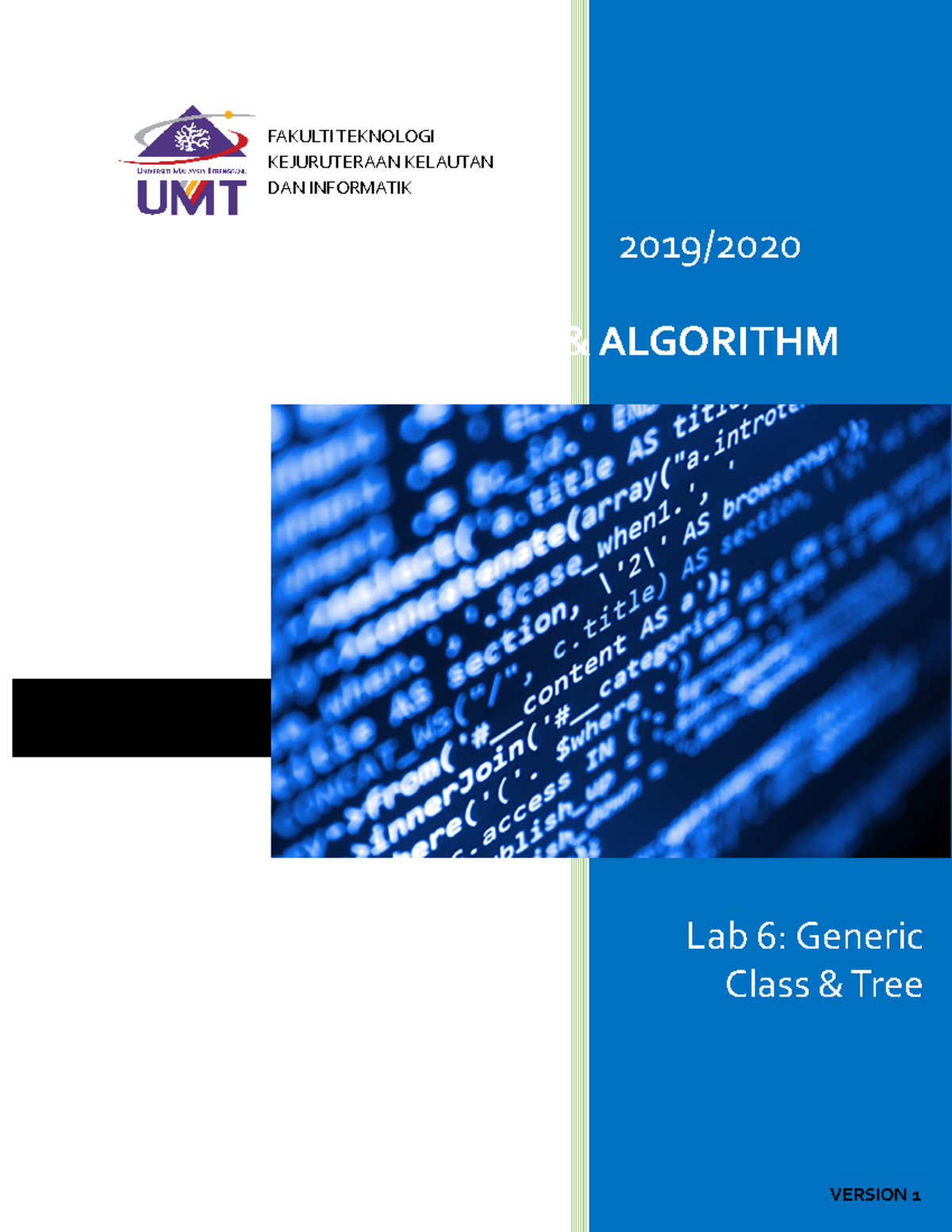 Lab06-Generic Class Tree - 2019/ Lab 6: Generic Class & Tree FAKULTI ...