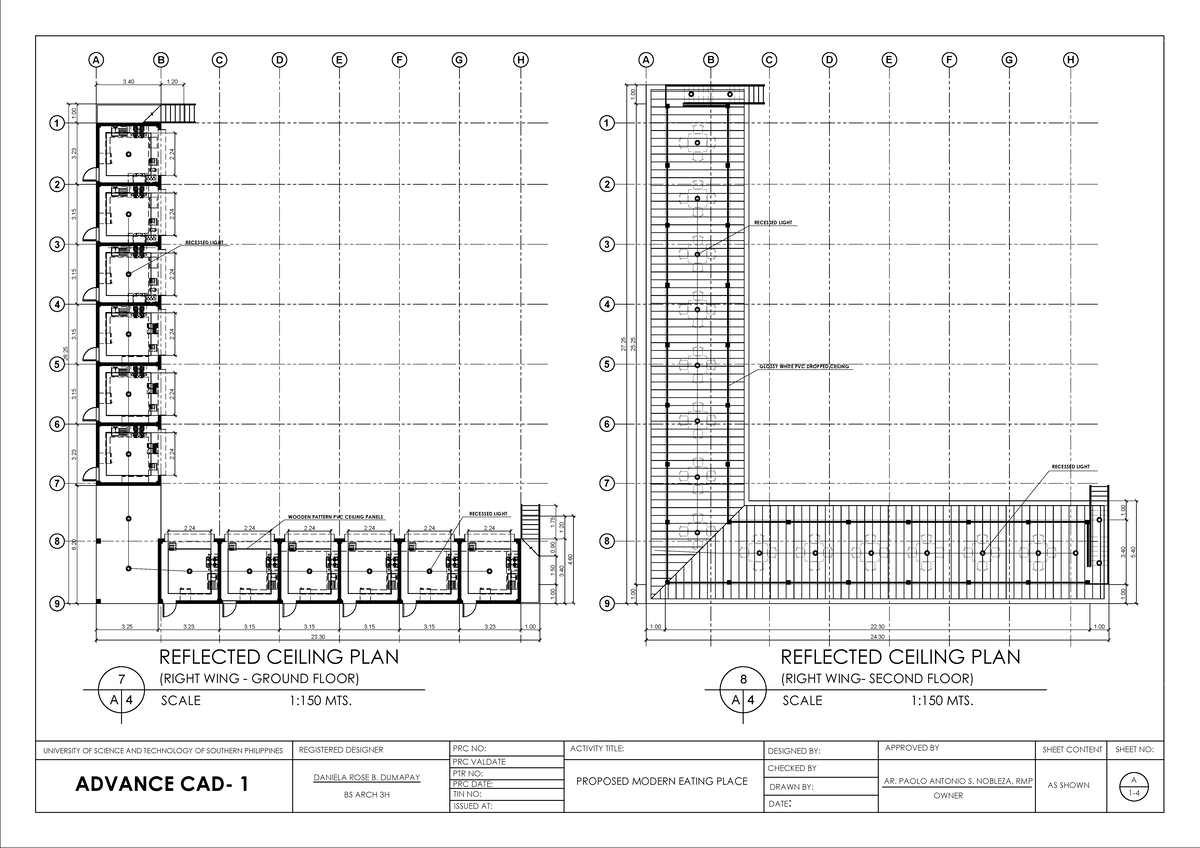 Proposed Food Park 2 - Advance CAD-1 Design Plans - Studocu