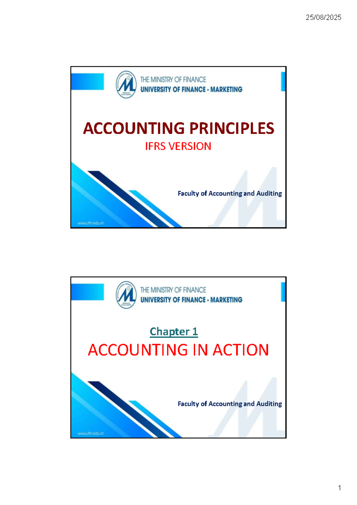 C1 - Accounting Principles: Chapter 1 - Accounting in Action - Studocu