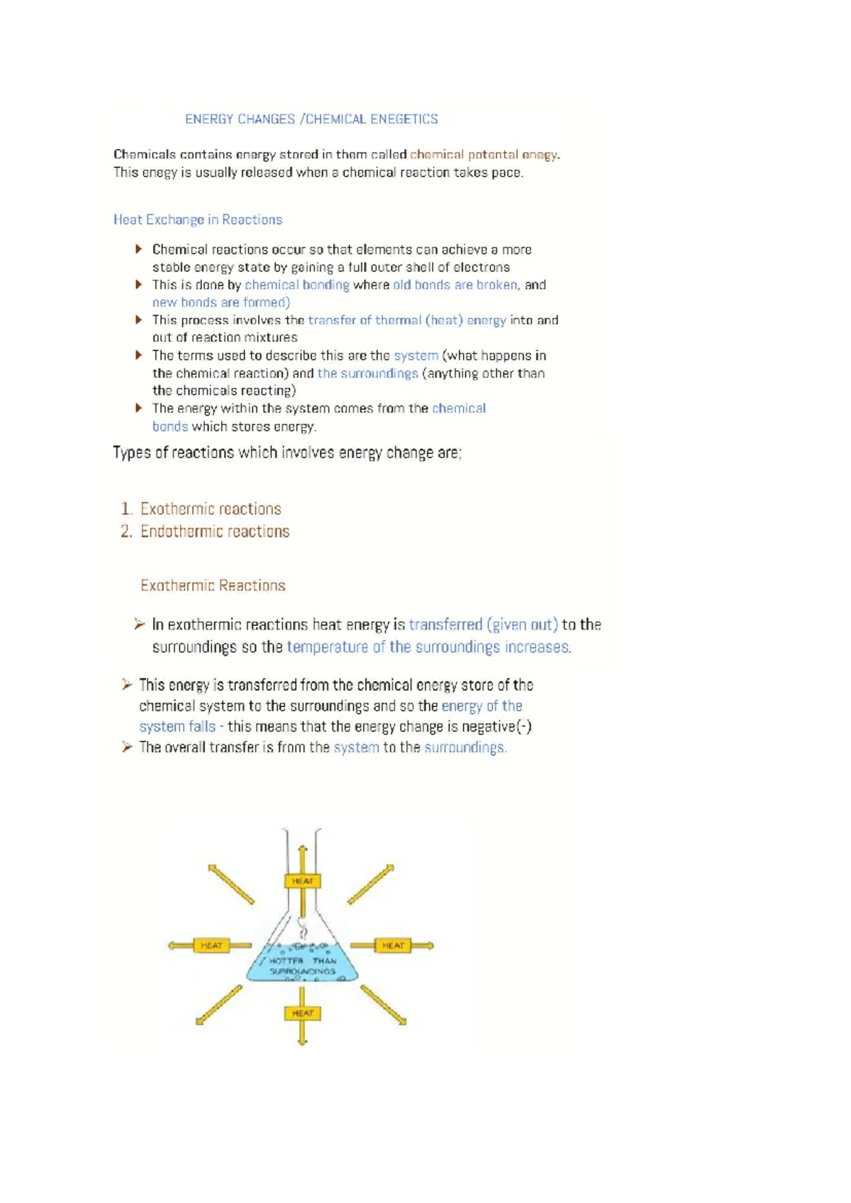 Energy Changes in Chemical Reactions: Exothermic & Endothermic (CHEM 3 ...