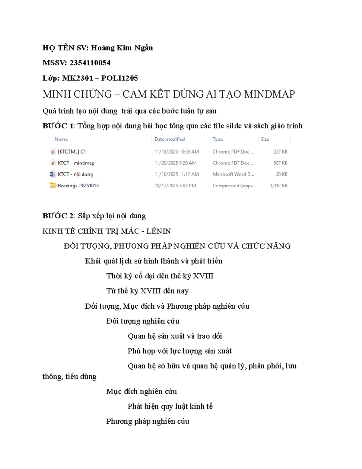 KTCT1205 - Mindmap về Kinh Tế Chính Trị Mác Lênin - Studocu