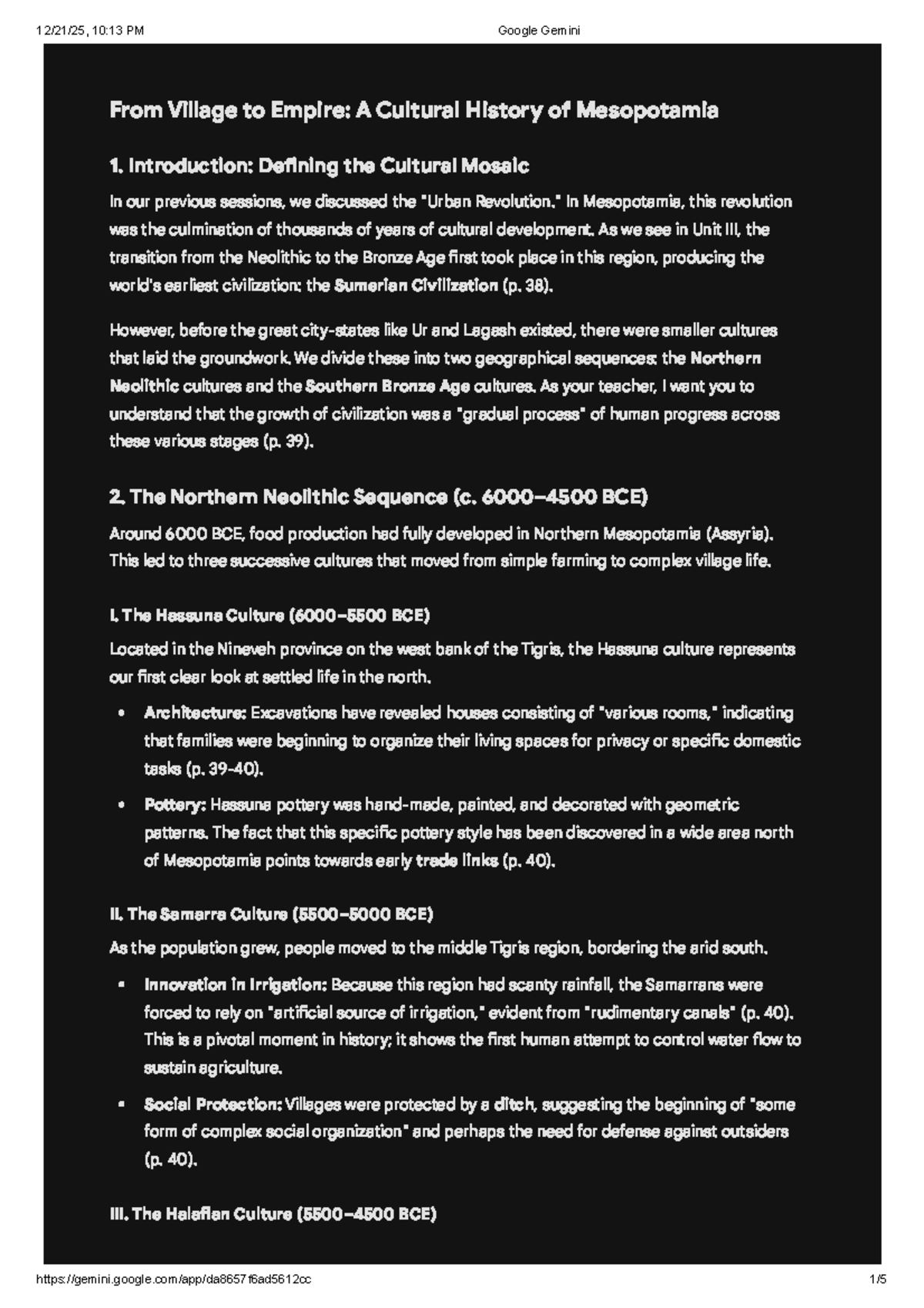 AS Unit 3: Cultural Evolution and Dynasties of Mesopotamia - Studocu