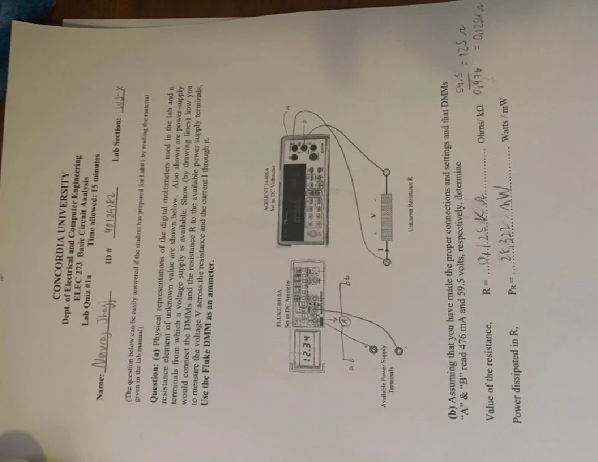 ELEC 273: Basic Circuit Analysis Assignment 2 Solutions - Studocu
