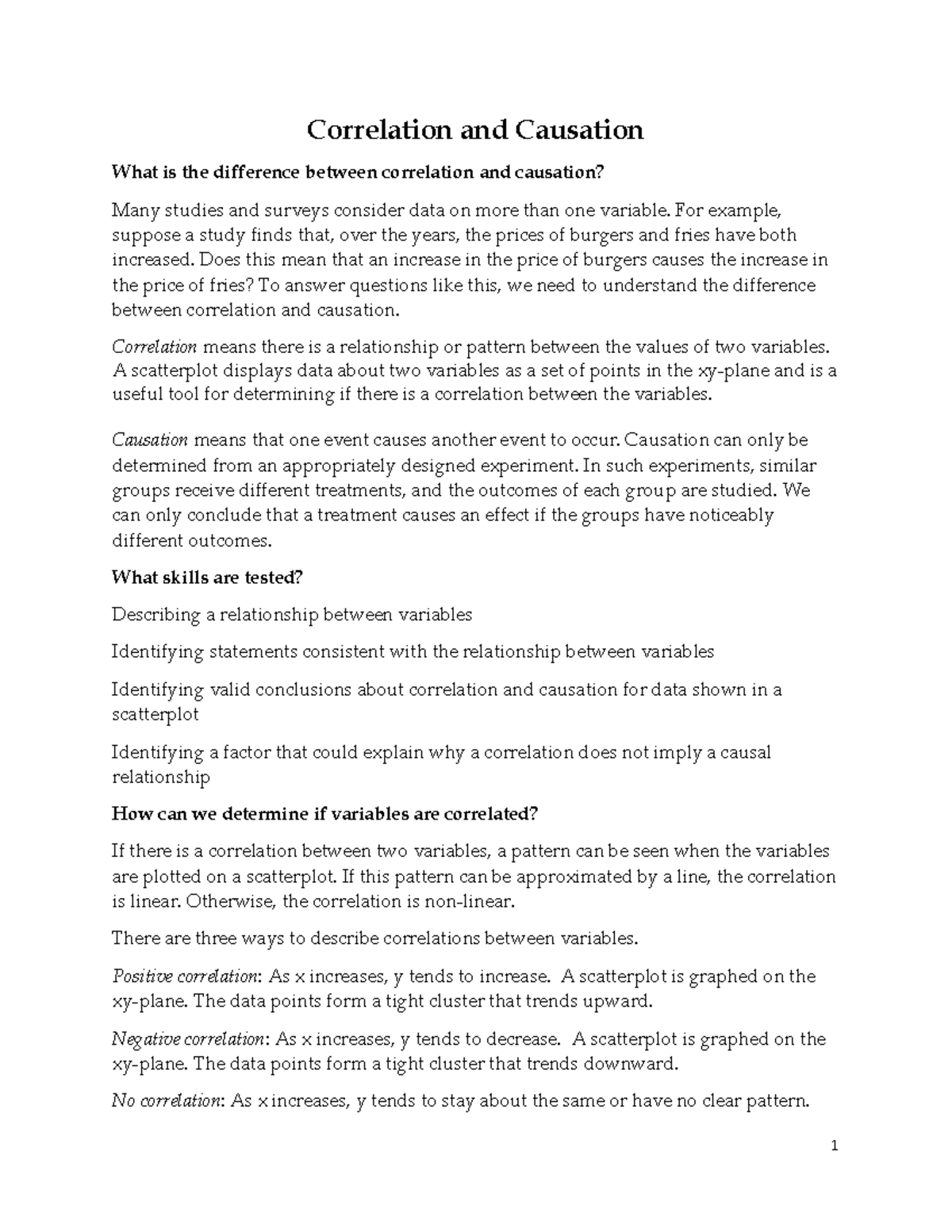 Correlation vs. Causation: Understanding the Key Differences - Studocu