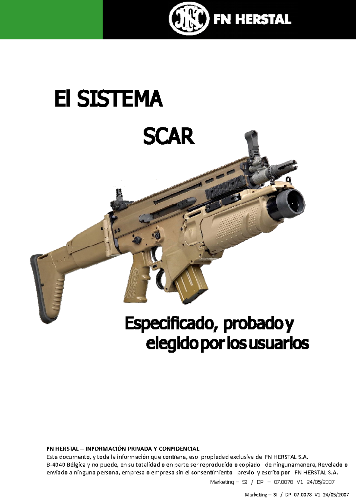 SCAR: Detalles y Características del Fusil de FN Herstal - Studocu