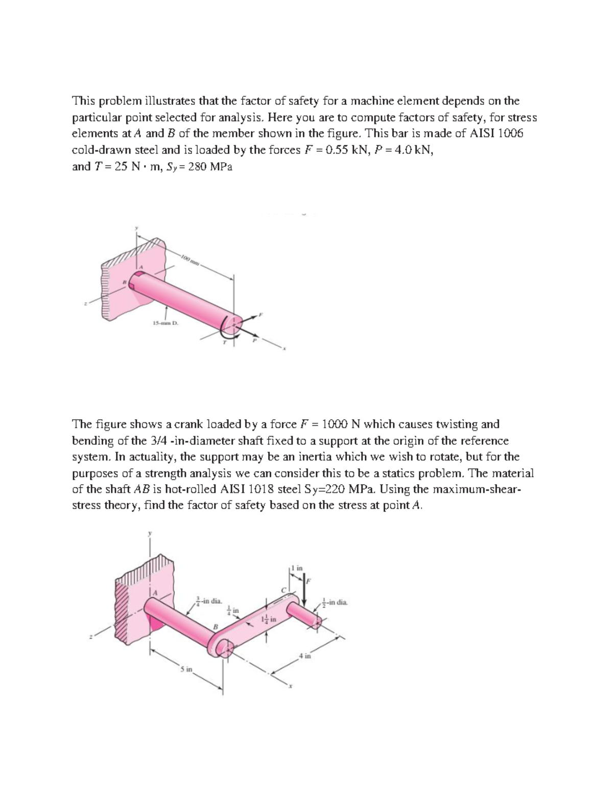 Assignment #1: Factor of Safety Analysis for AISI Steels - Studocu