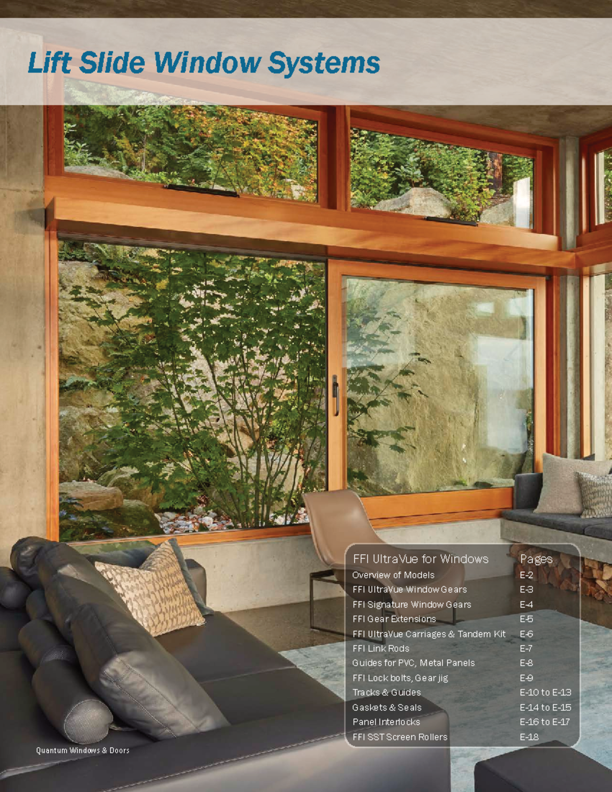 FFI E-Series Lift Slide Window Systems Overview and Specifications ...