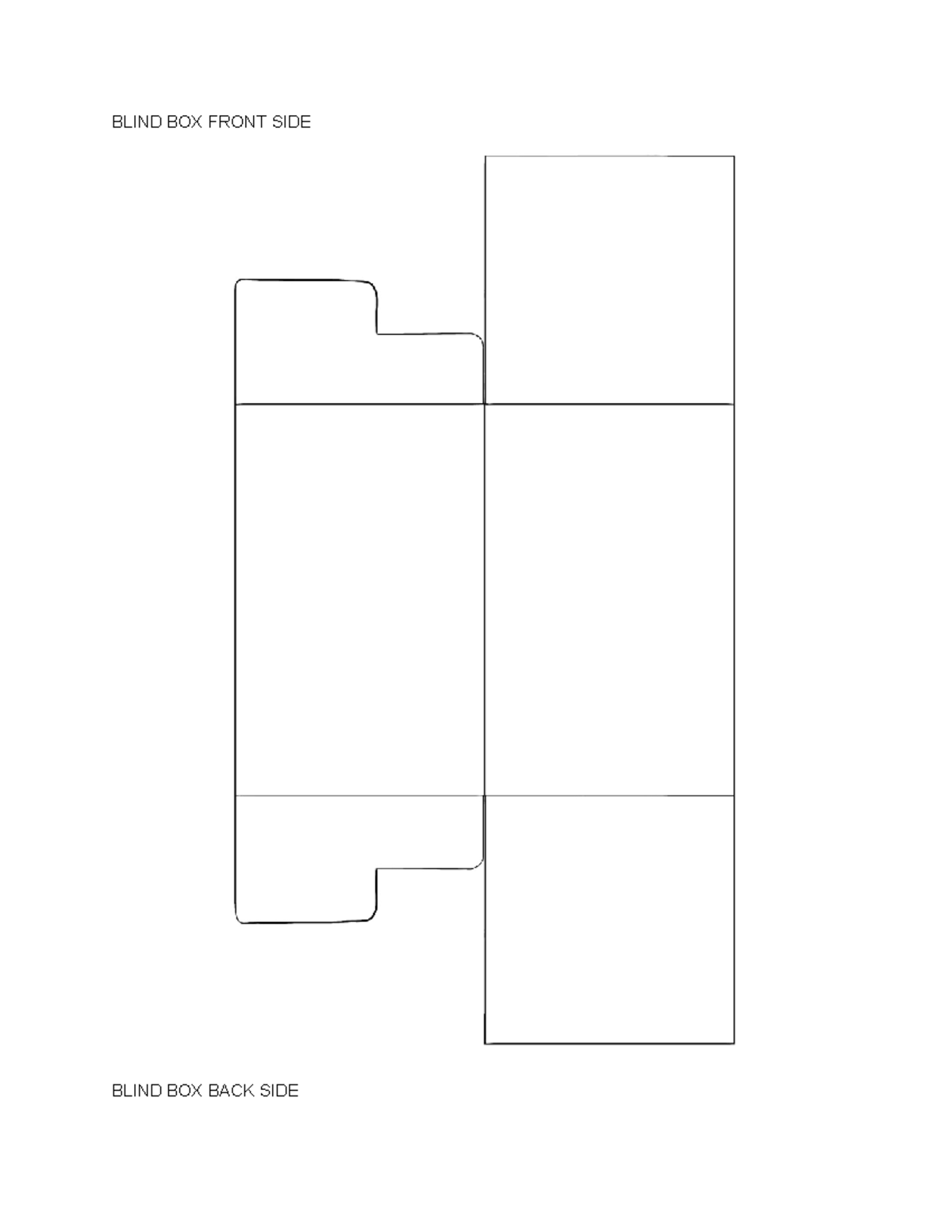 Blind box template - Design Thinking - BLIND BOX FRONT SIDE BLIND BOX ...