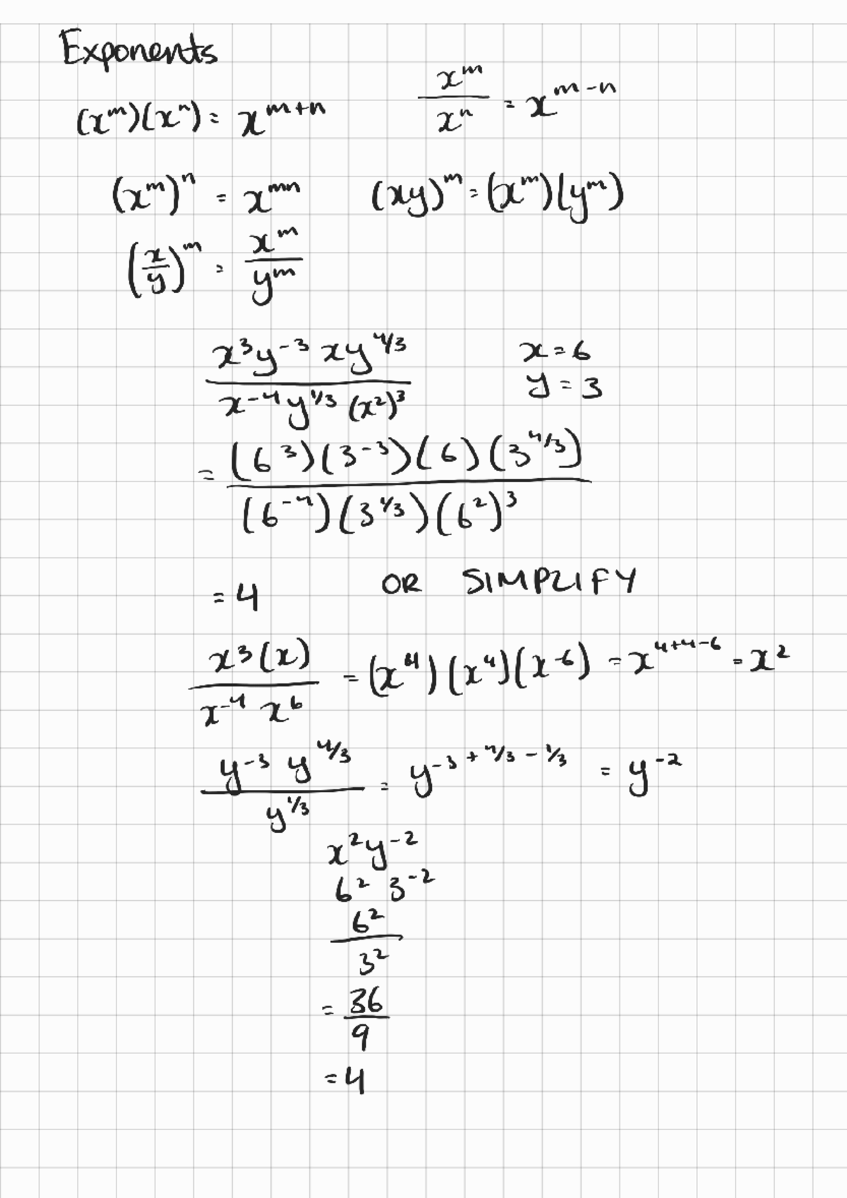 Physics Lecture Notes: Exponents and Quadratic Equations - Studocu