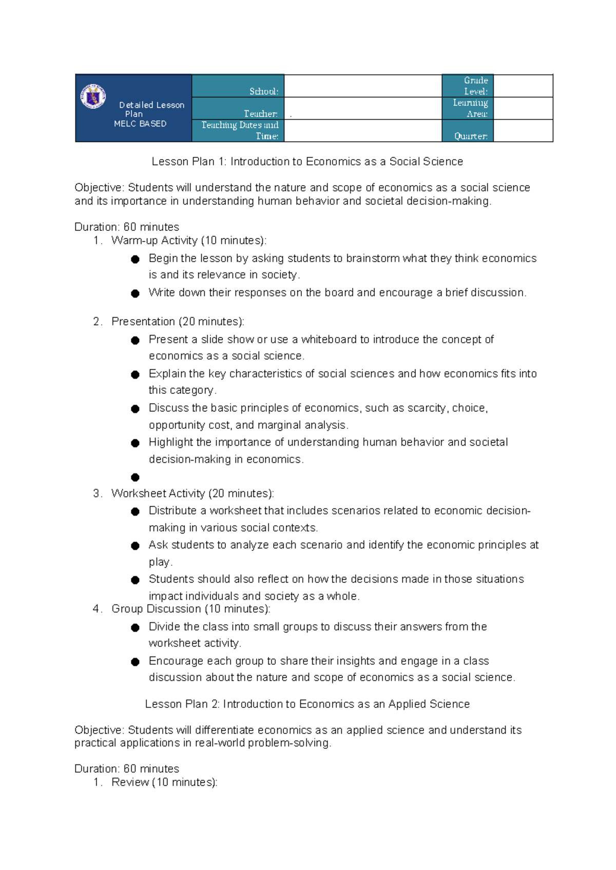 Applied Economics DLP: Understanding Economic Principles & Applications ...