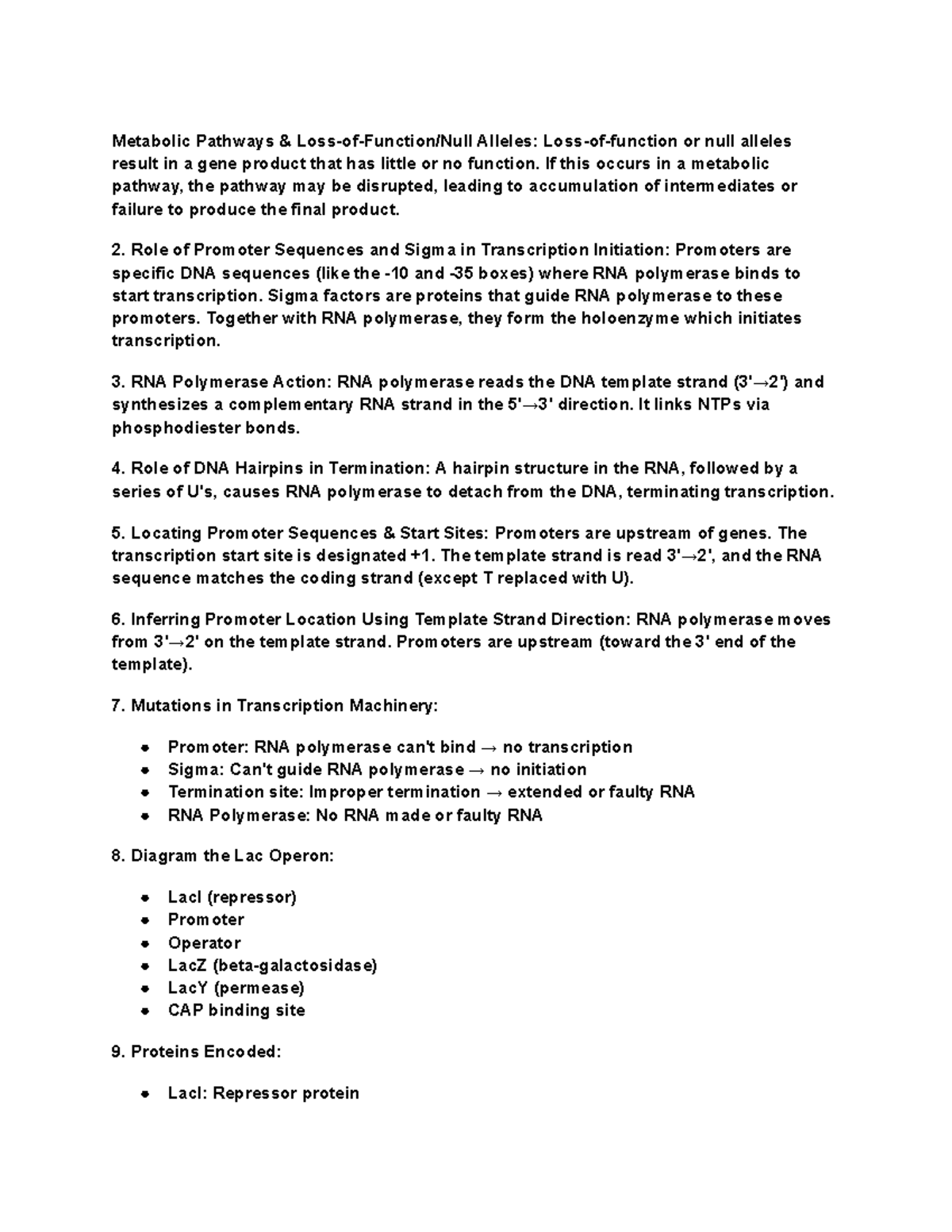 Genetic Expression & Regulation: Transcription and Translation Overview ...