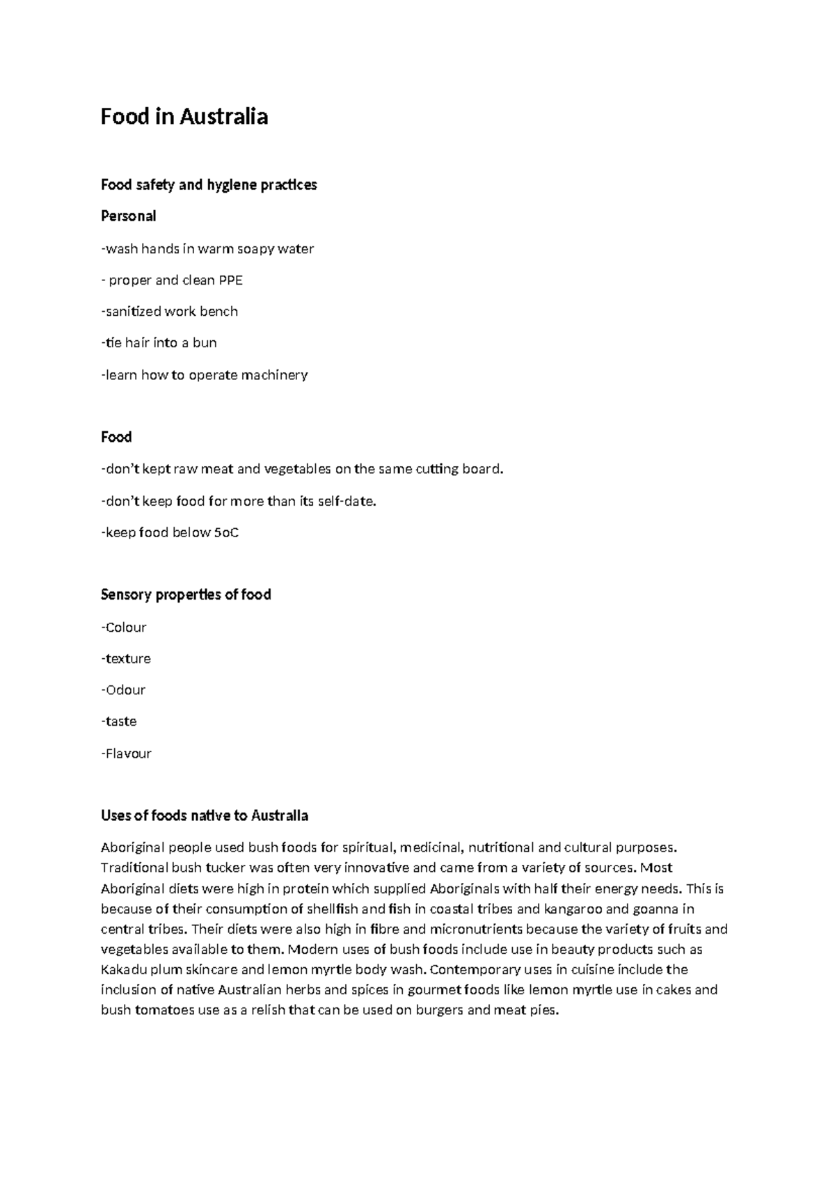 Food Tech Notes: Exploring Australian Food Safety & Cultural Influences ...
