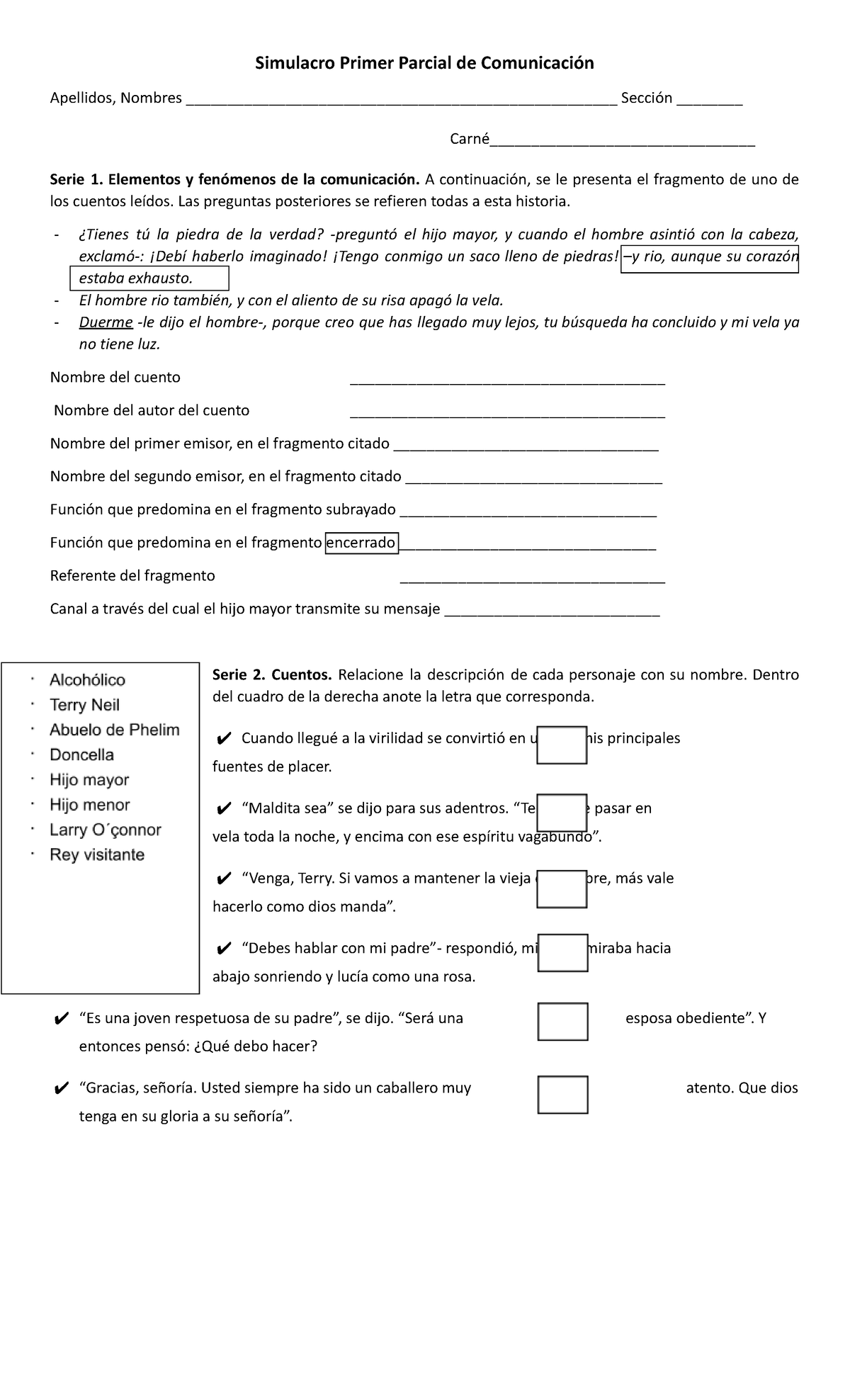 Ejercicio Primer Parcial de Comunicaci-n..Cigr.doc (1) - Simulacro Primer Parcial de ...