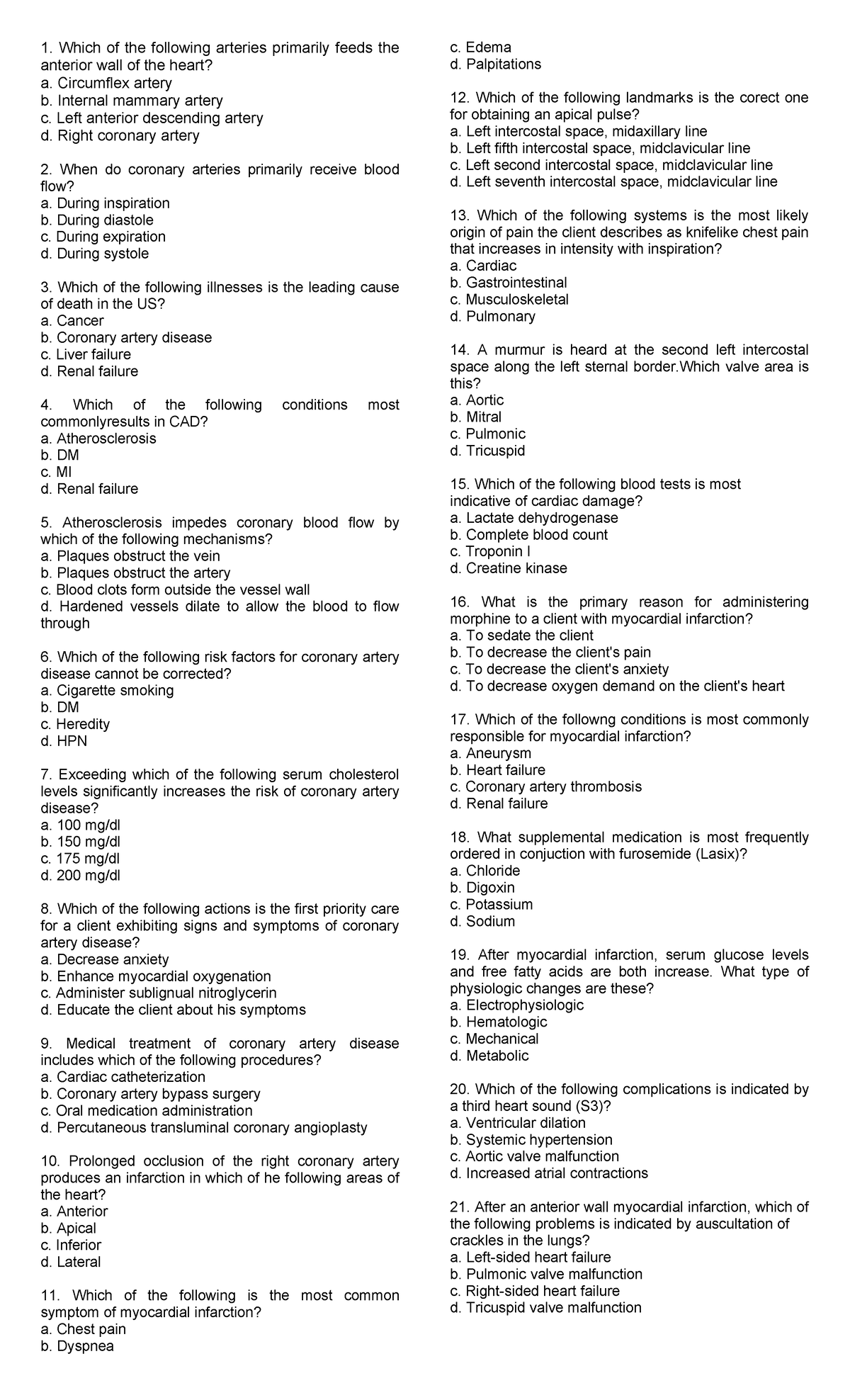 Anatomy and Physiology Study Guide: Cardiovascular System (A&P 101 ...
