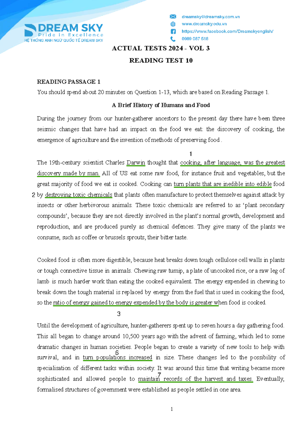 Oktests 2024 - VOL3 - Reading Test 10 Analysis and Insights - Studocu