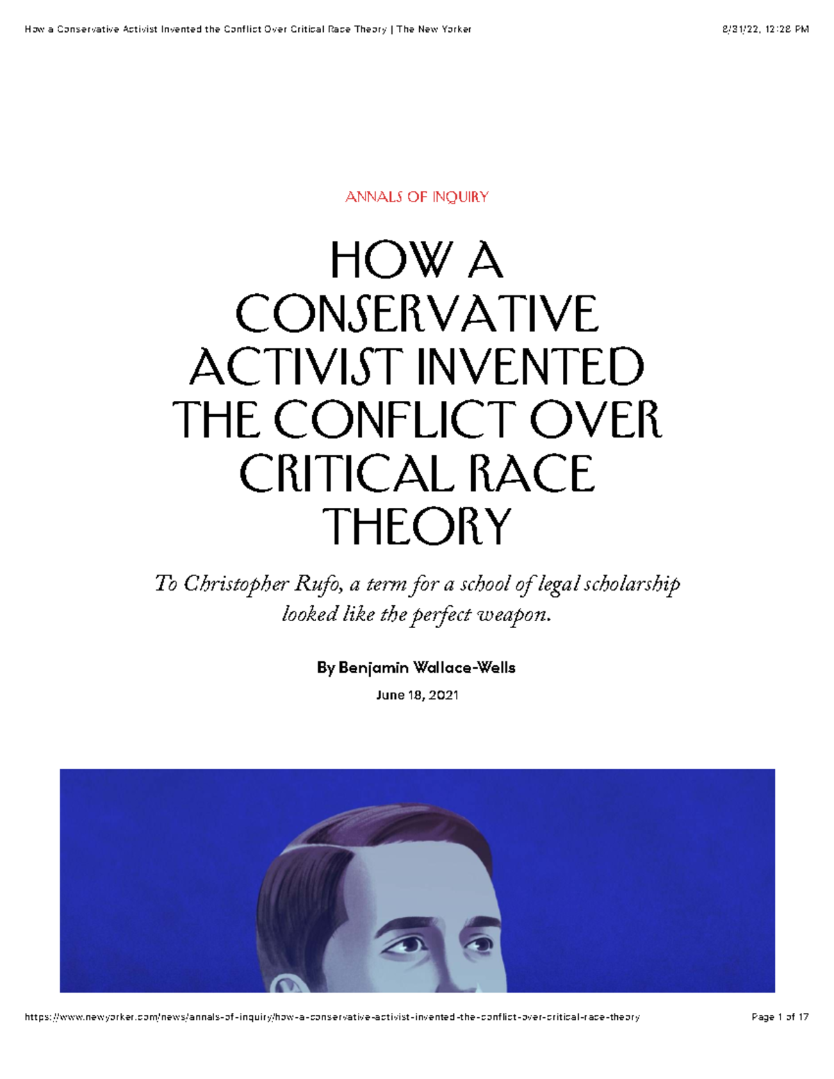 How Conservative Activism Shaped the Critical Race Theory Debate - Studocu