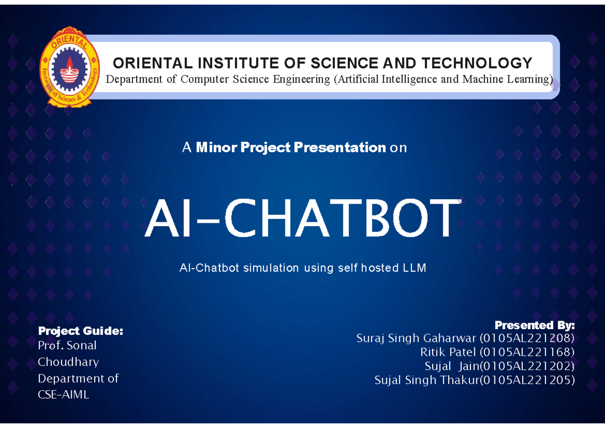 CSE AI & ML Minor Project: Secure AI Chatbot Simulation - Studocu