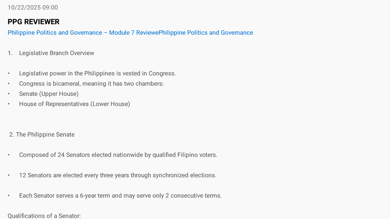 PPG Reviewer: Philippine Politics and Governance Module 7 Insights ...