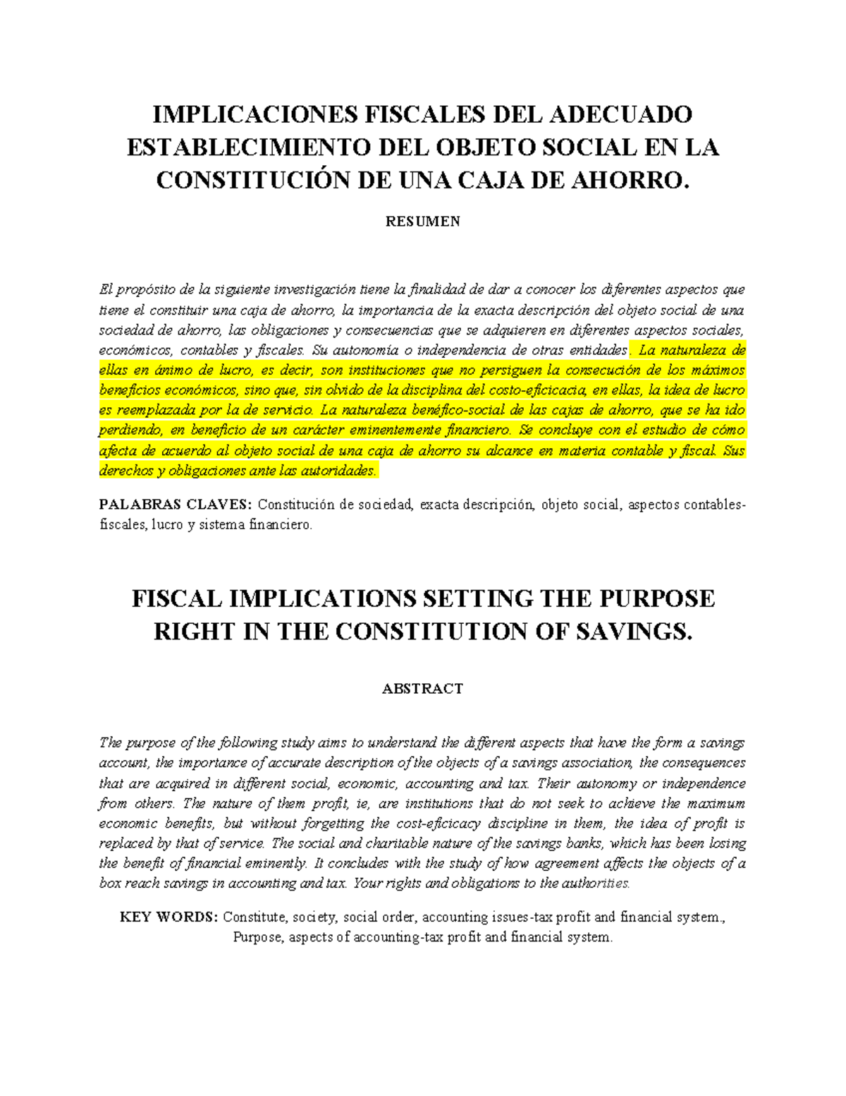 Implicaciones Fiscales en la Constitución de Cajas de Ahorro: Análisis ...