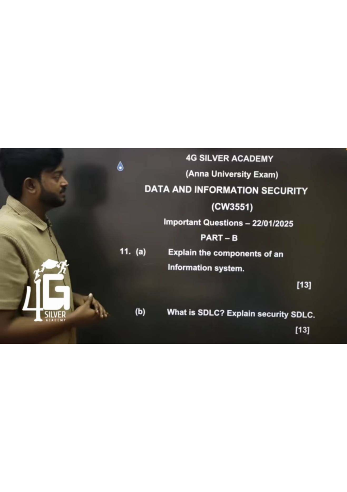 CW3551 DATA AND INFORMATION SECURITY Important Questions & Notes - Studocu