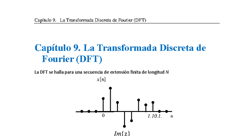 Capítulo 9. Transformada Discreta de Fourier (DFT) - PDS 2025 - Studocu
