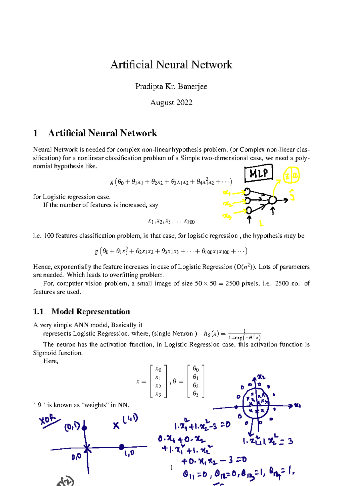 ANN Backpropagation Notes for Course Code: AI101 - Studocu