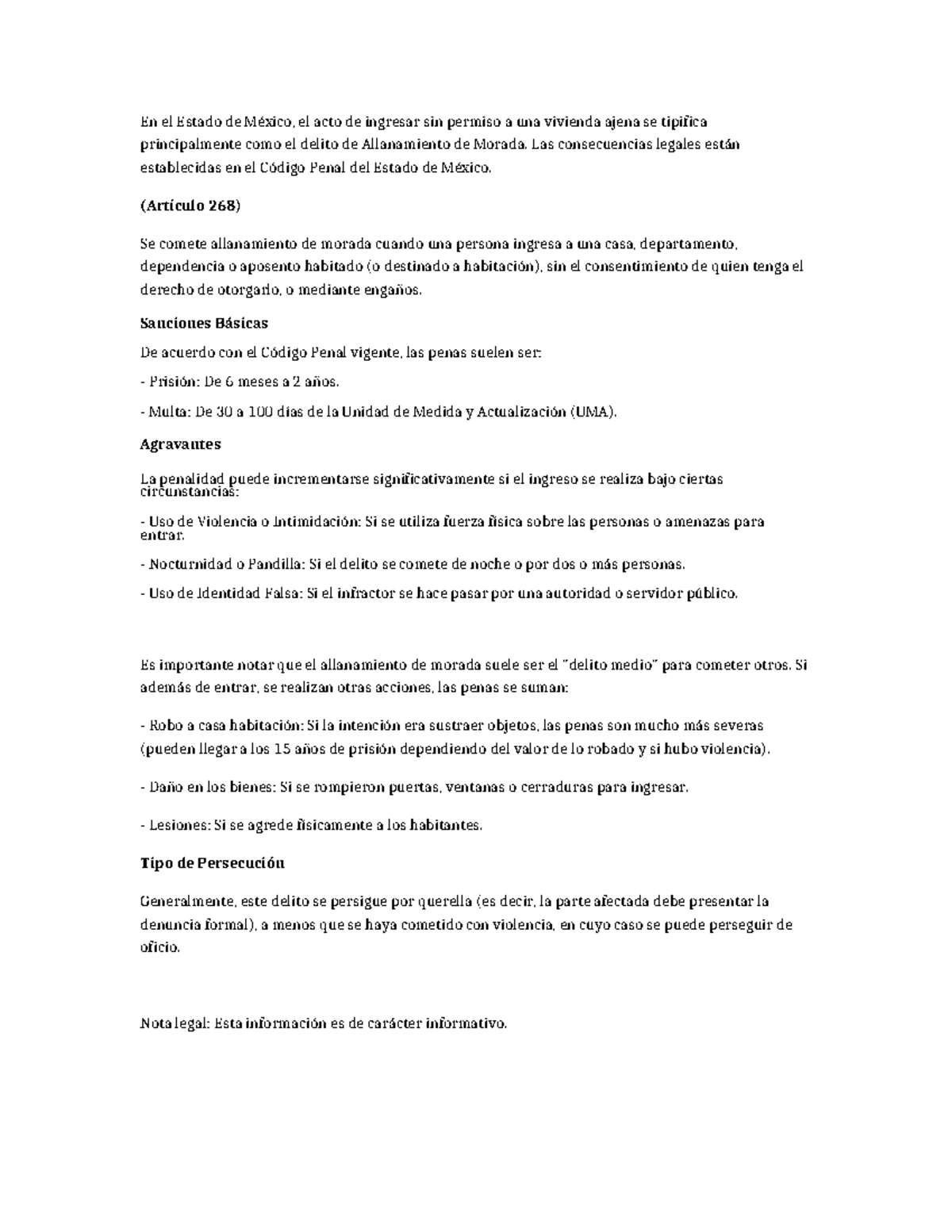 Allanamiento de Morada en el Estado de México: Consecuencias Legales ...