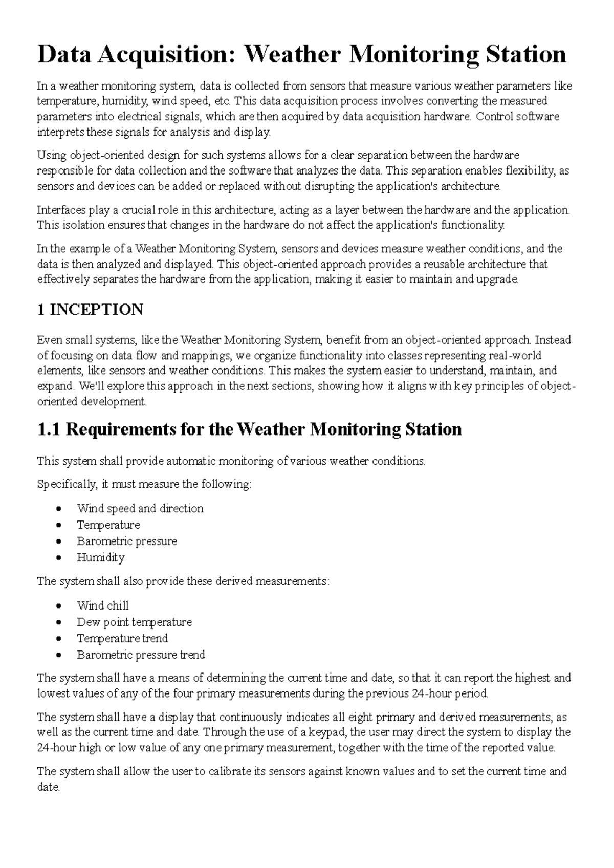 OOAD Unit-5 Case Study: Object-Oriented Design in Weather Monitoring ...