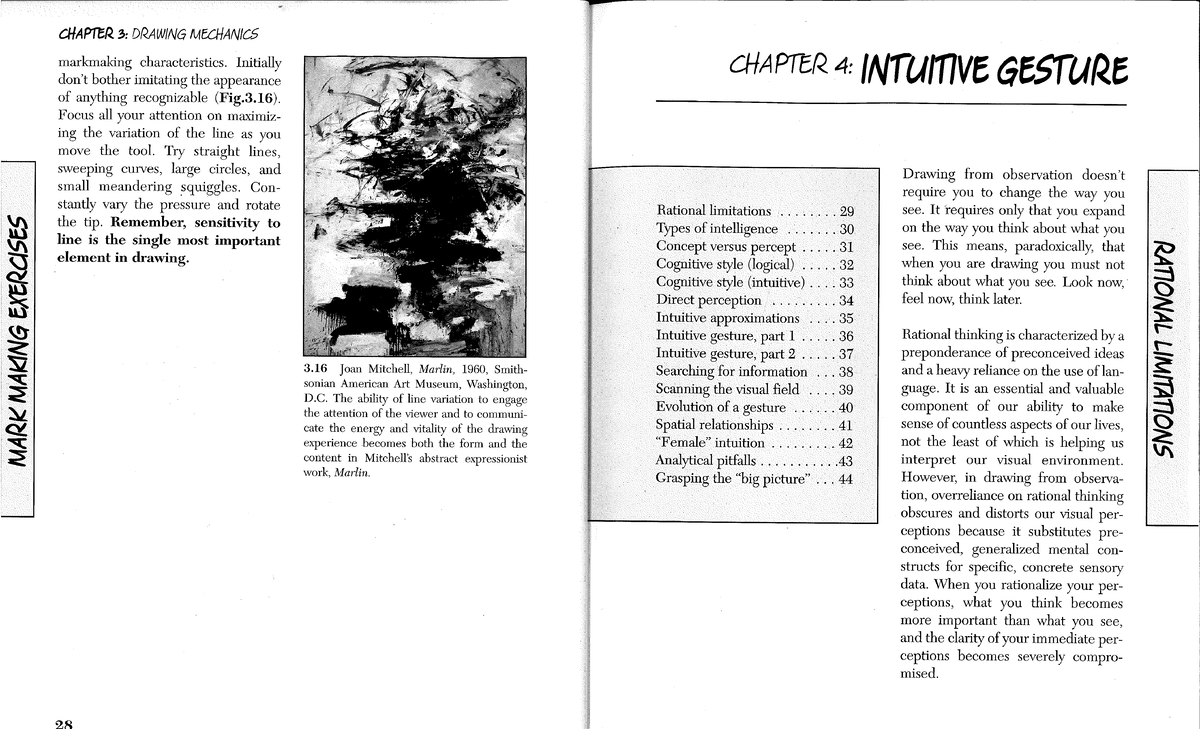 CHAPTER 4: INTUITIVE GESTURE - Exploring Markmaking Techniques in Drawing - Studocu