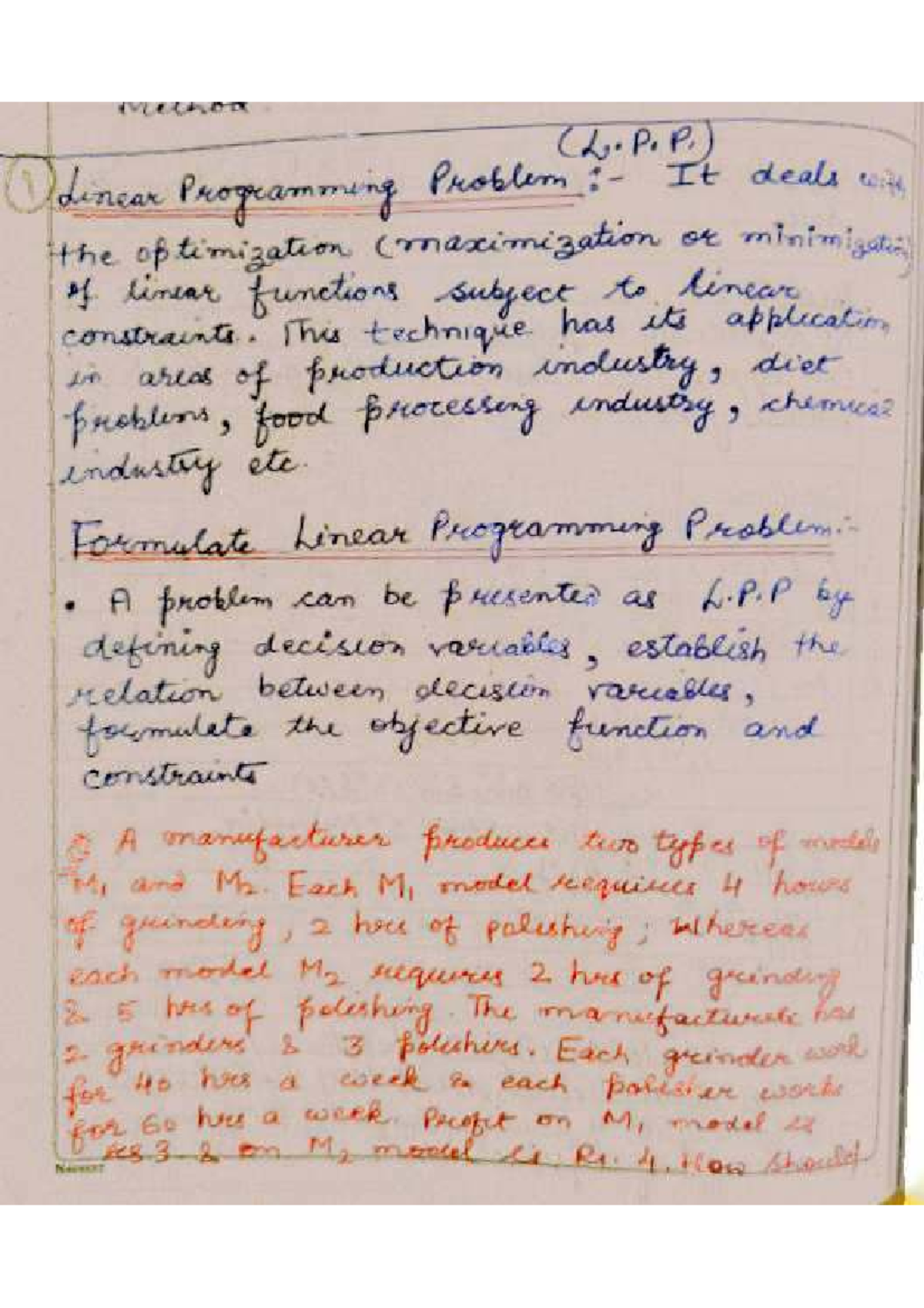 Unit-4 PSLP: Comprehensive Notes on Linear Programming Techniques - Studocu