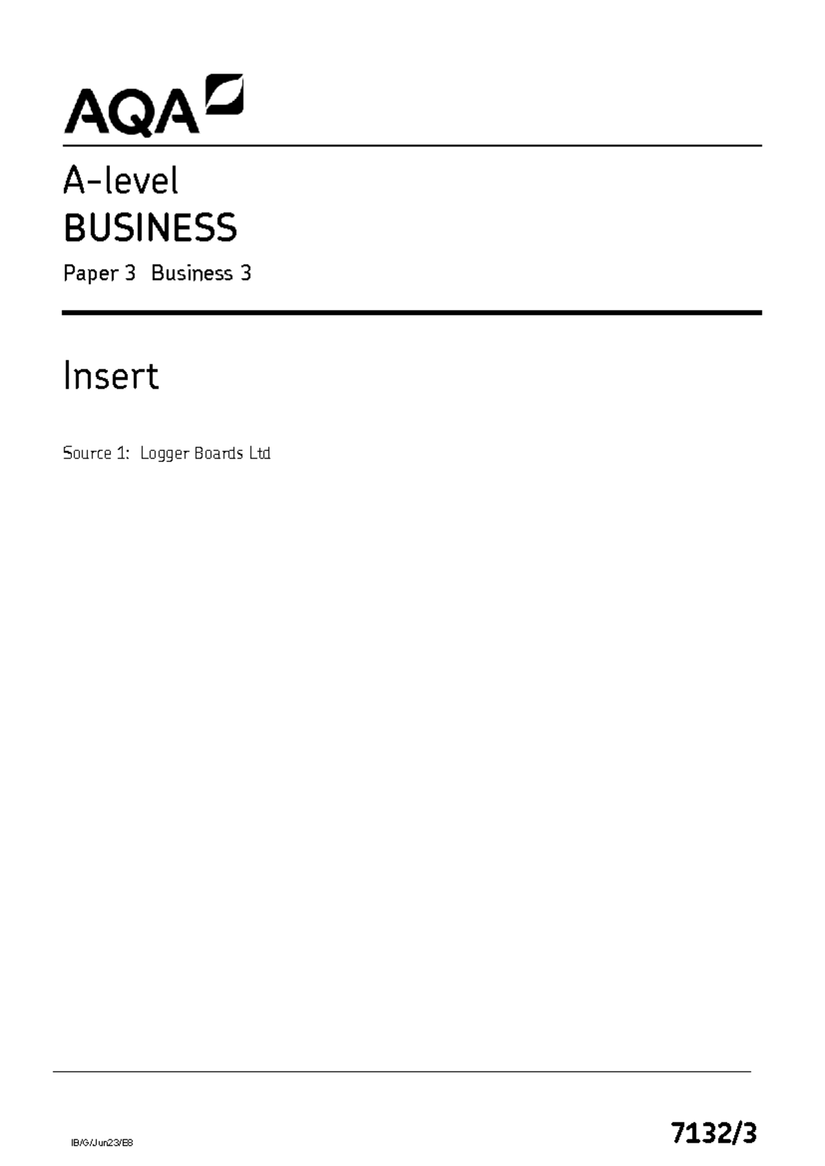 BUSINESS 7132/3 Case Study: Logger Boards Ltd Expansion Plans - Studocu