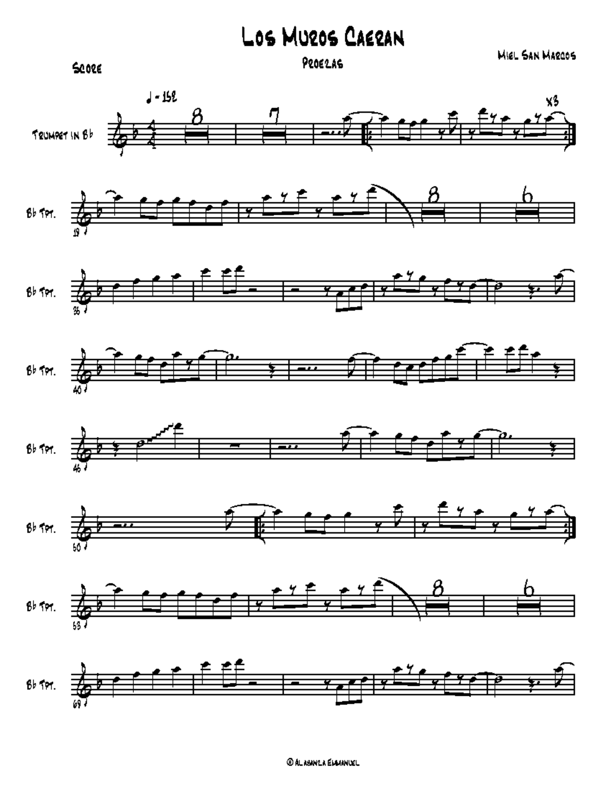 Los Muros Caerán - MSM (Trumpet) Score - Studocu