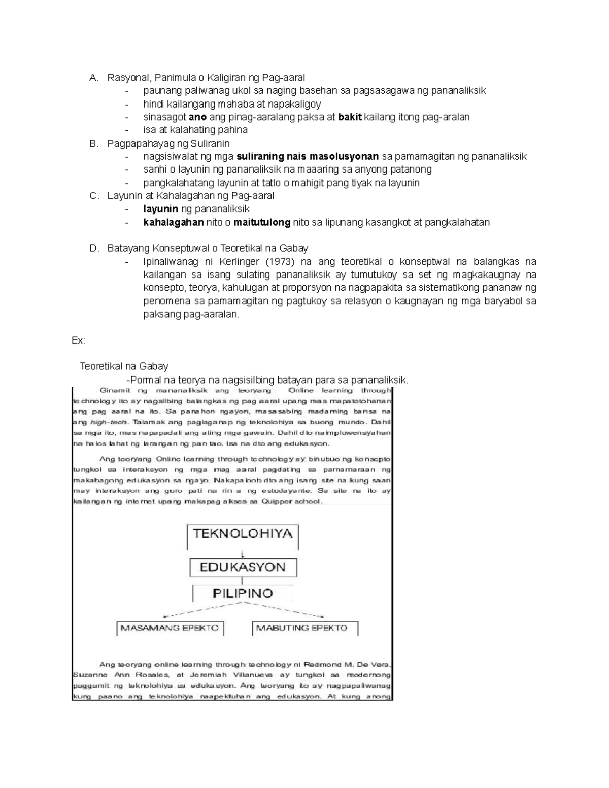 Kabanata 1: Rasyonal at Layunin ng Pananaliksik sa Pananalapi - Studocu