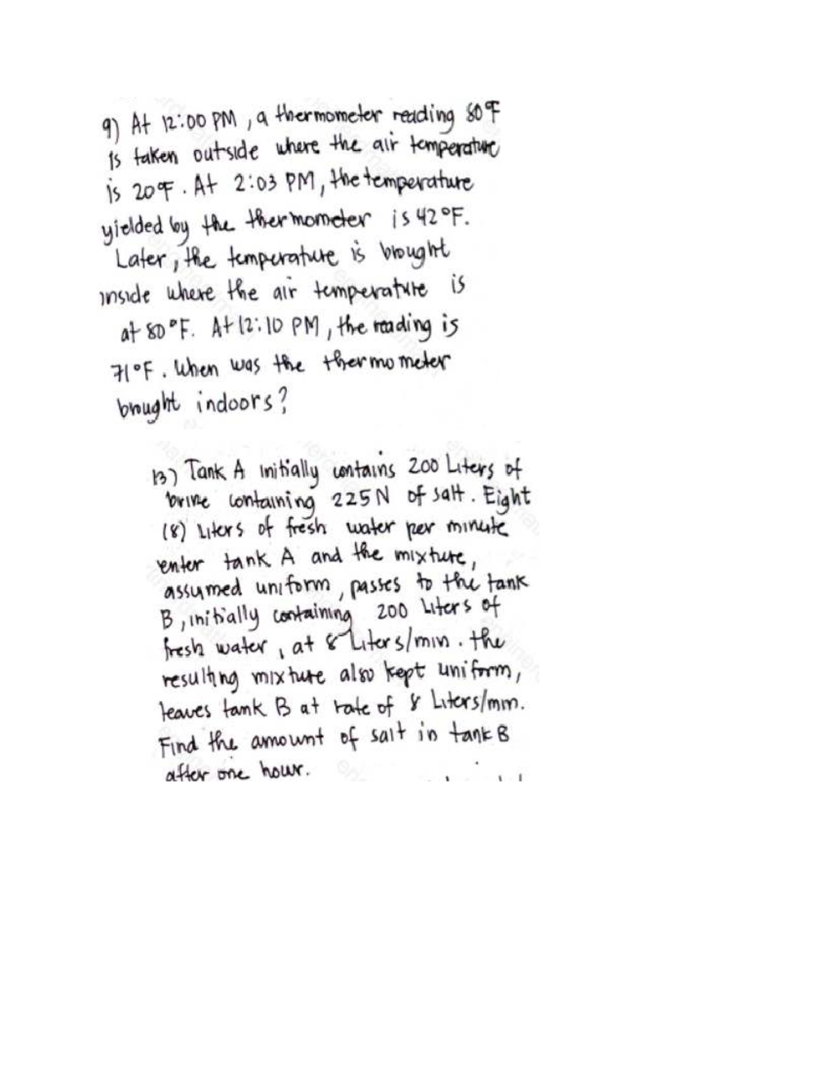 Application in DE Quiz - Differential Equations Analysis - Studocu