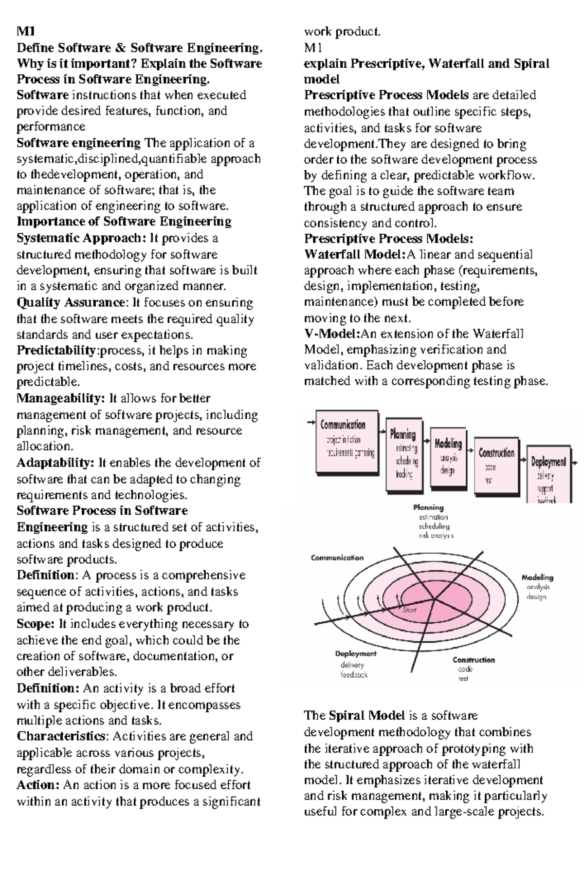 SE - vffd - M Define Software & Software Engineering. Why is it ...