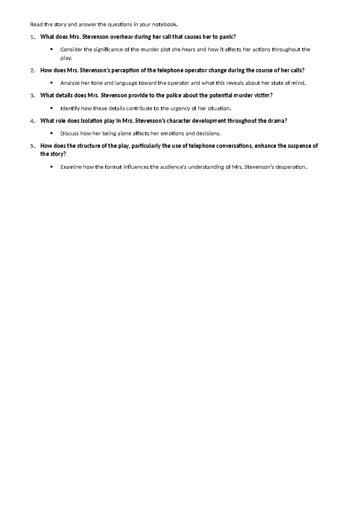 SoRry Wrong Number - Read the story and answer the questions in your ...