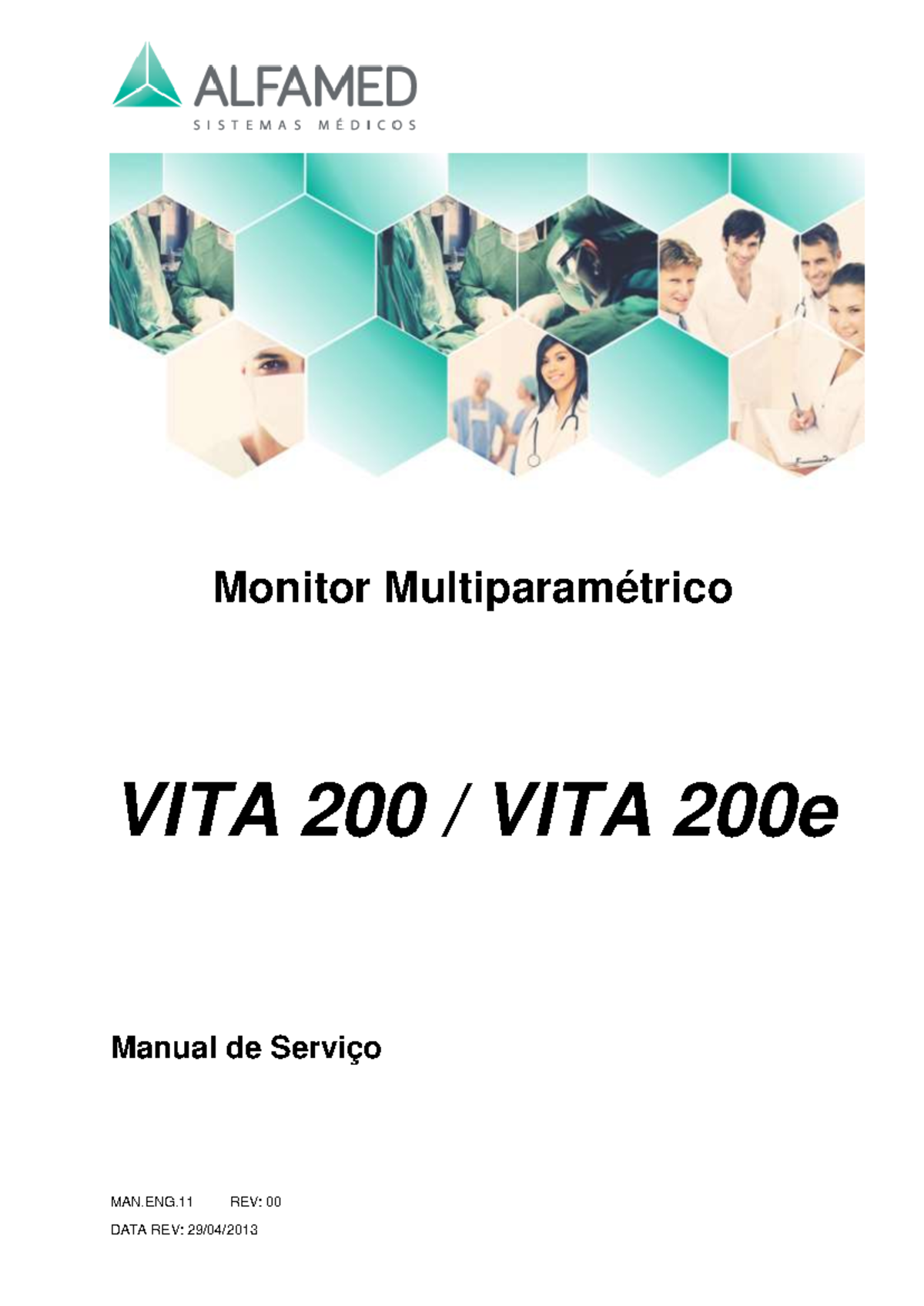Manual de Serviço do Monitor Multiparamétrico VITA 200 e 200e - REV00 ...