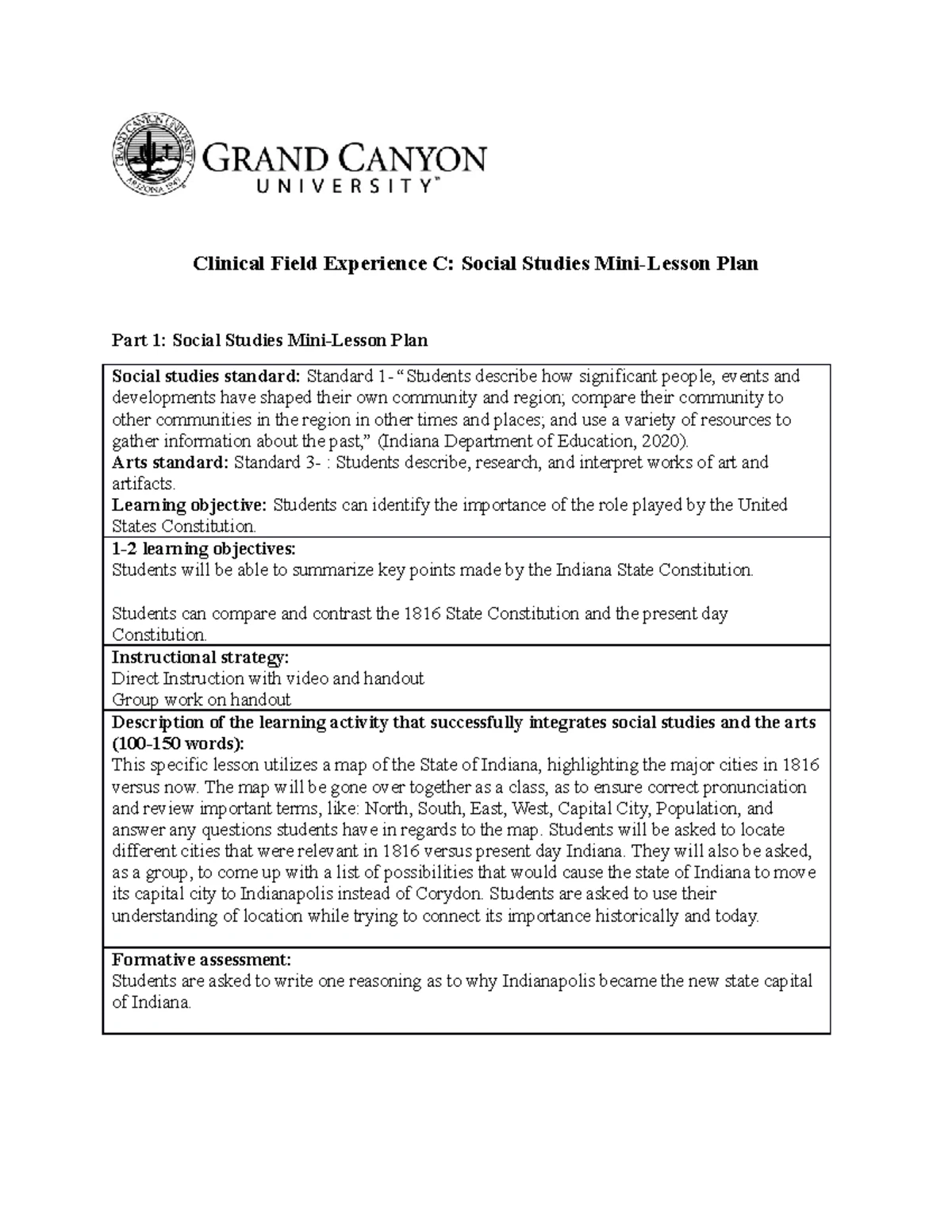 Coe lesson plan template - LESSON PLAN TEMPLATE Section 1: Lesson ...