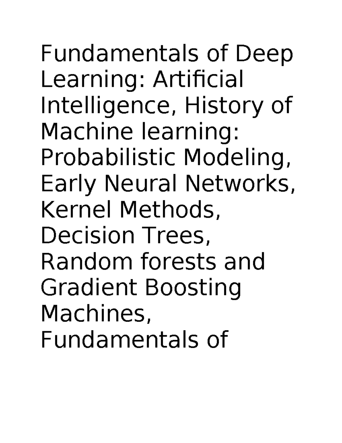 Fundamentals of Deep Learning and Machine Learning: DAA R20 Unit 1 ...