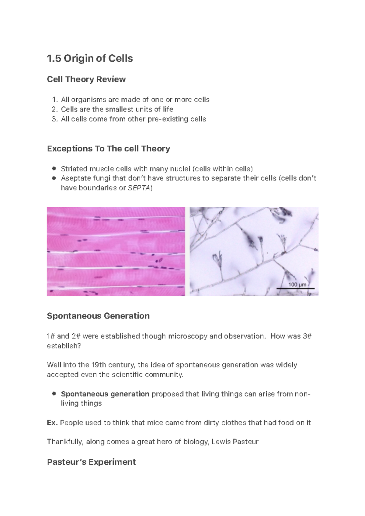 1 - Lesson 1.1 - 1. 2. 3. 1 Origin of Cells Cell Theory Review All ...