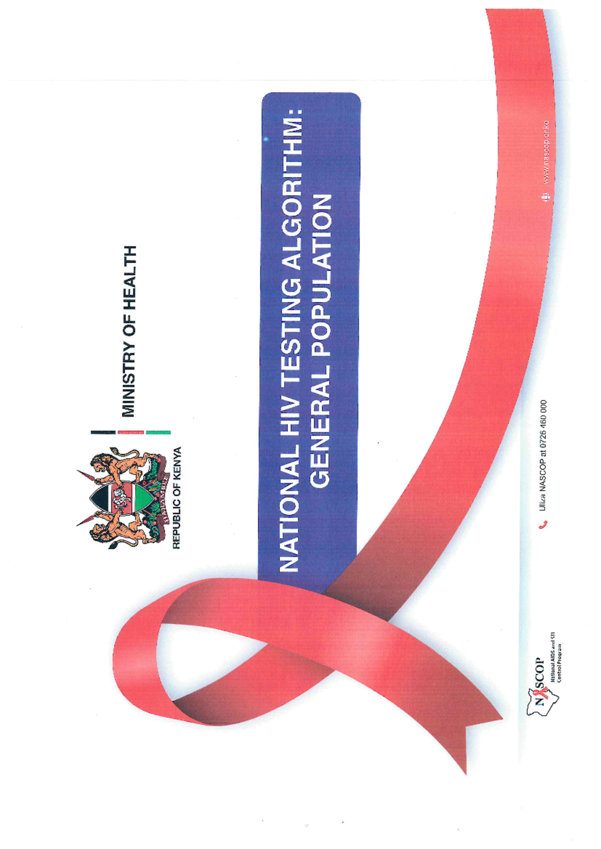 NASCOP HIV Testing Algorithm: General Population Procedures & Results ...