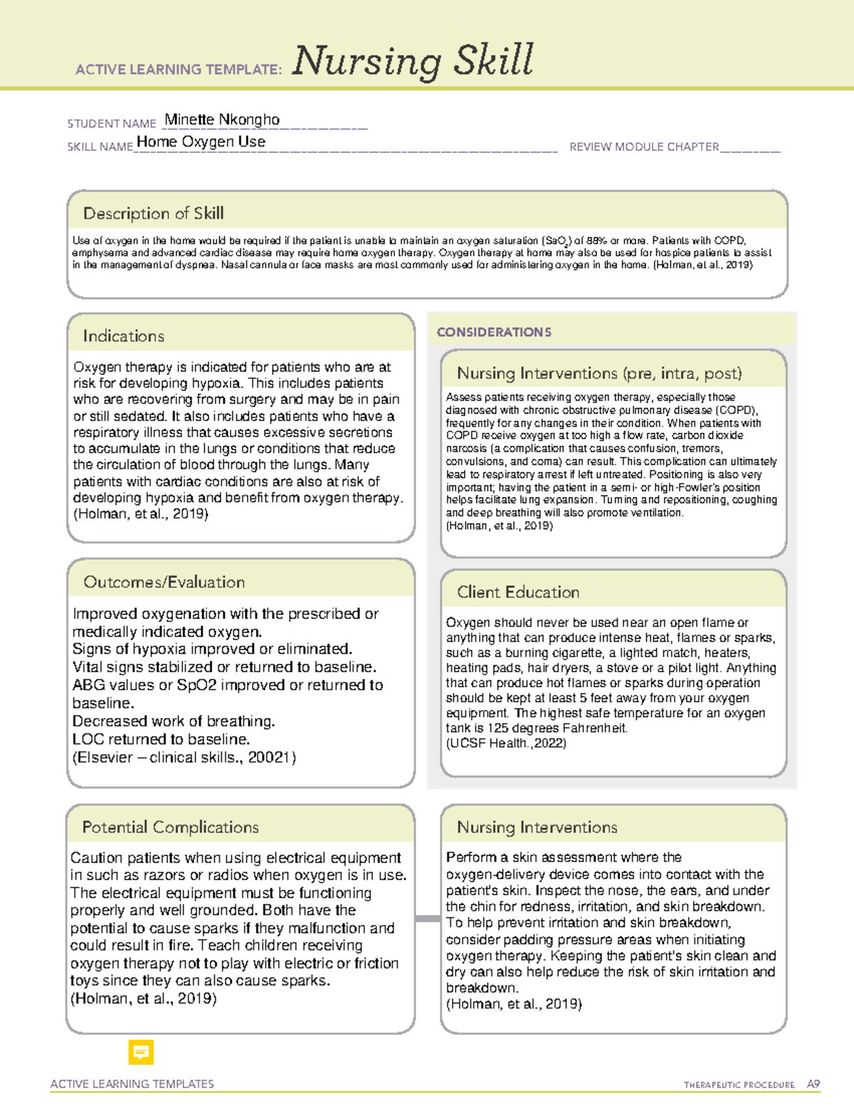 WK3 Active Learning Template; Nursing Skill - ACTIVE LEARNING TEMPLATES ...