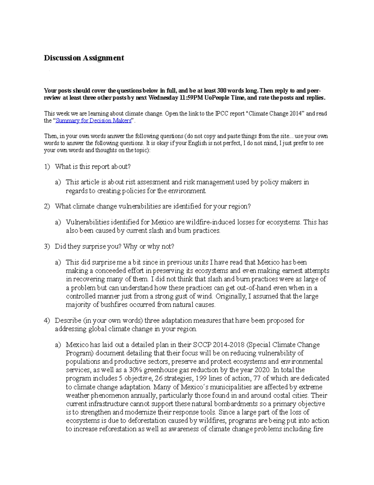 ENVS 1301 - Assignment Activity 1: Indigenous Wisdom & Sustainability - Studocu