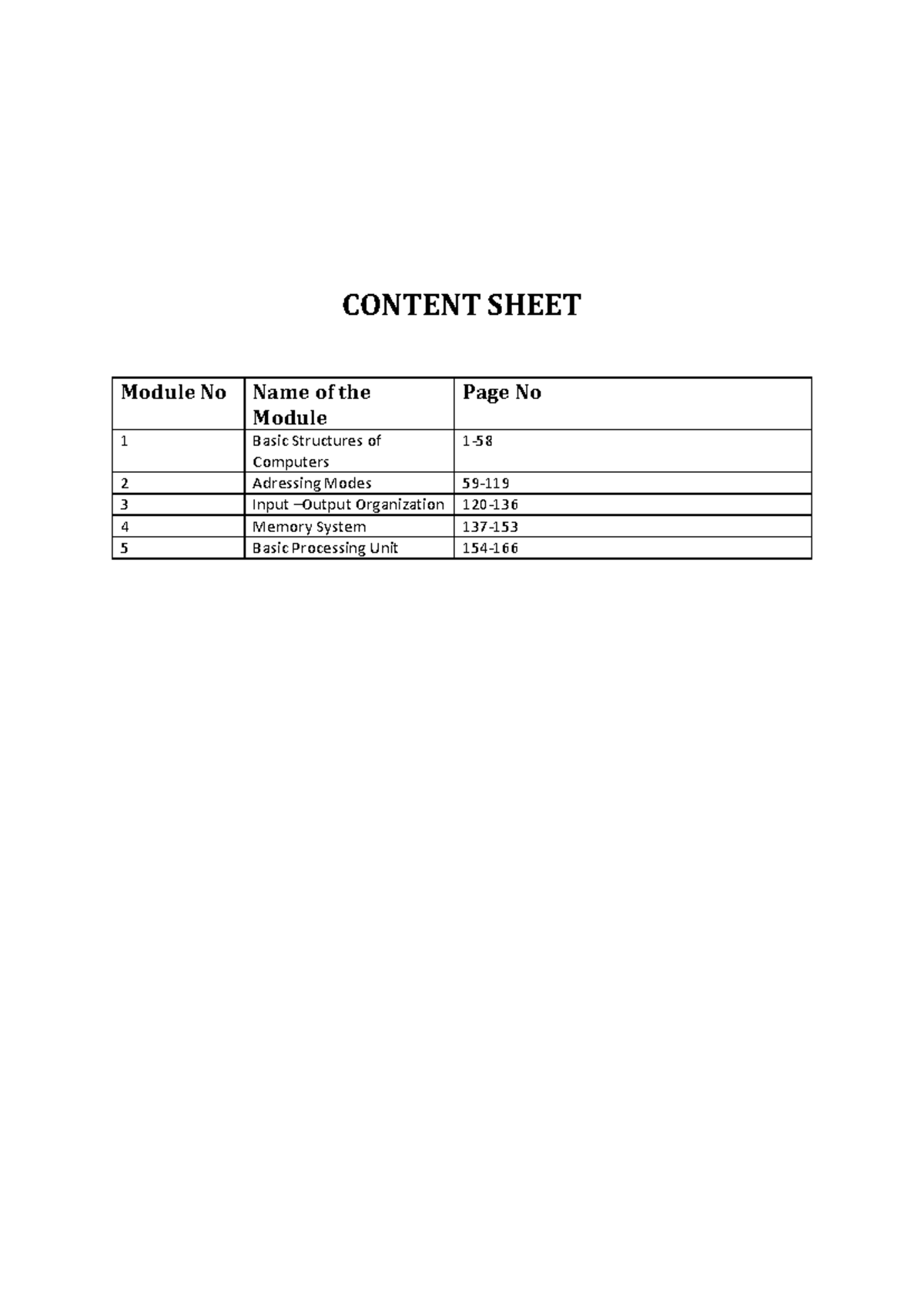 COA 5: Basic Structures of Computers Overview and Content - Studocu
