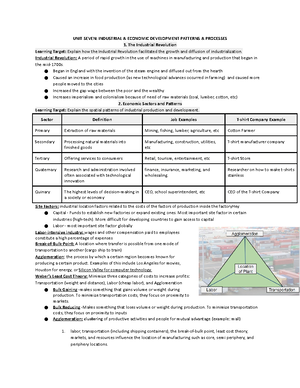 2.2 Consequences of Population Distribution AP Human Geo - Topic 2 ...