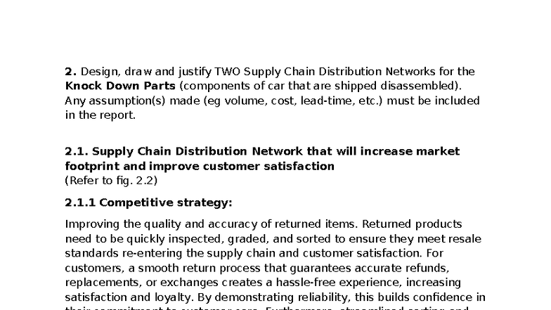 (Group 4) SCS Interim Report - 2. Design, draw and justify TWO Supply ...