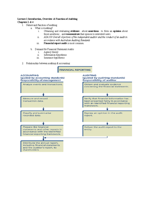 Lecture 4 Audit Risk and Audit Evidence - LECTURE 4 - AUDIT RISK AND ...