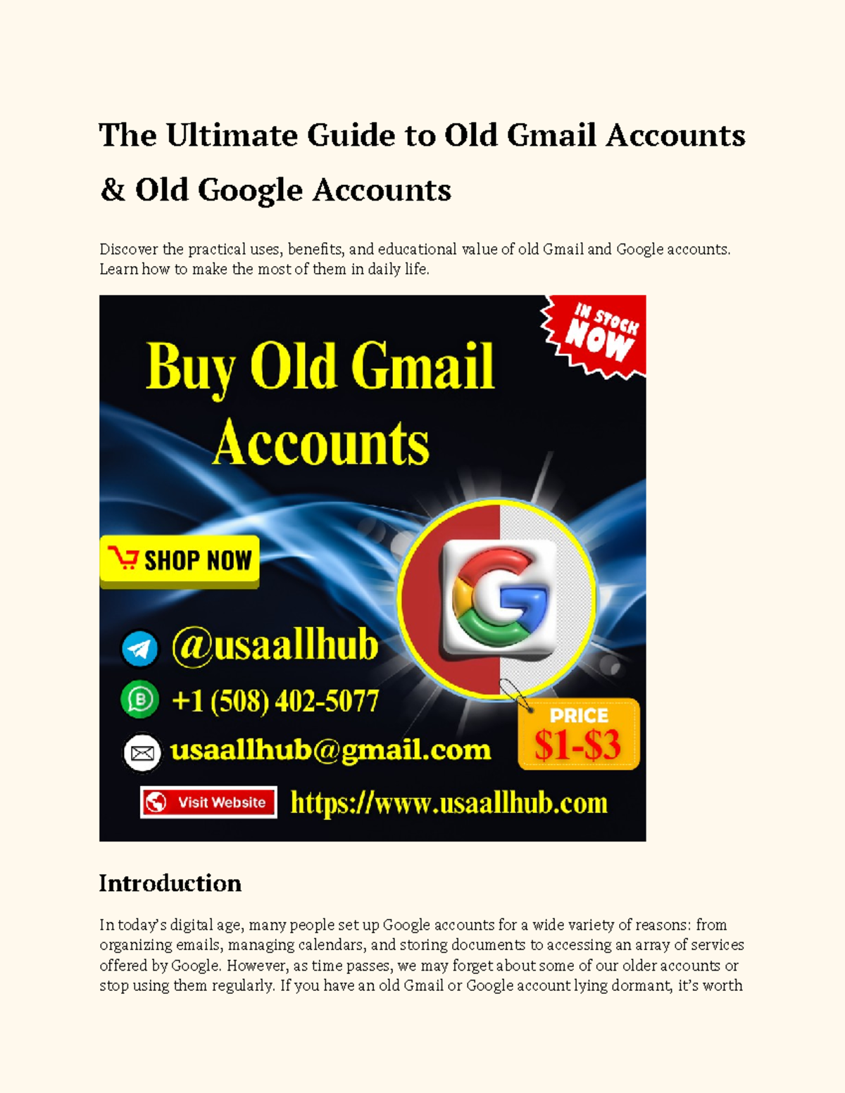 The Ultimate Guide to Utilizing Old Gmail & Google Accounts - Studocu