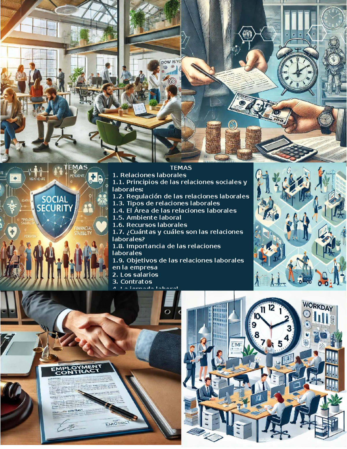 Módulo de Relaciones Laborales: Principios y Estructuras Clave - Studocu