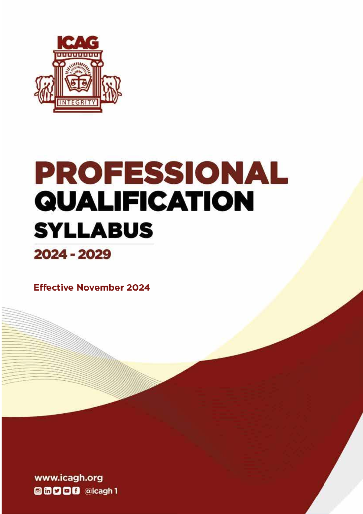 ICAG Professional Qualification Syllabus 2024-2029 Overview - Studocu